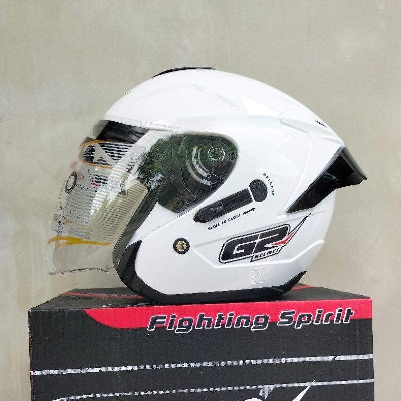 Jual Helm G2 Optimex Paket Ganteng Double Visor Original Sni | Shopee ...
