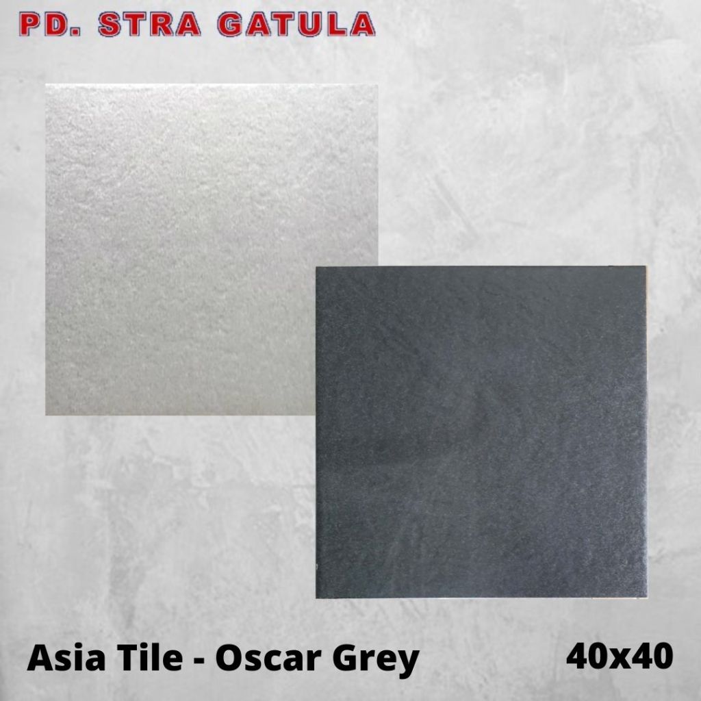 Jual (Invoice) Keramik ASIA TILE 40x40 Oscar Black/ Grey - Keramik ...