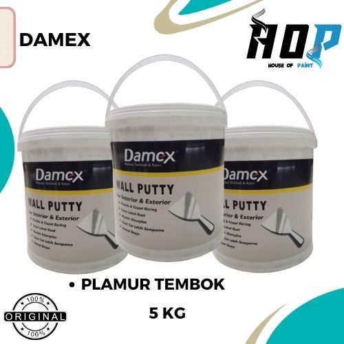 Jual Dempul Plamur Tembok Kayu Wall Putty Damex 5Kg #dempul #damex # ...