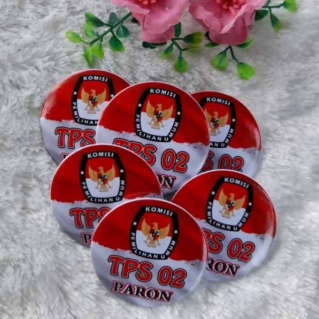 Jual Pin Custom / Pin Pemilu / Pin Custom KPPS / Pin Custom Souvenir ...
