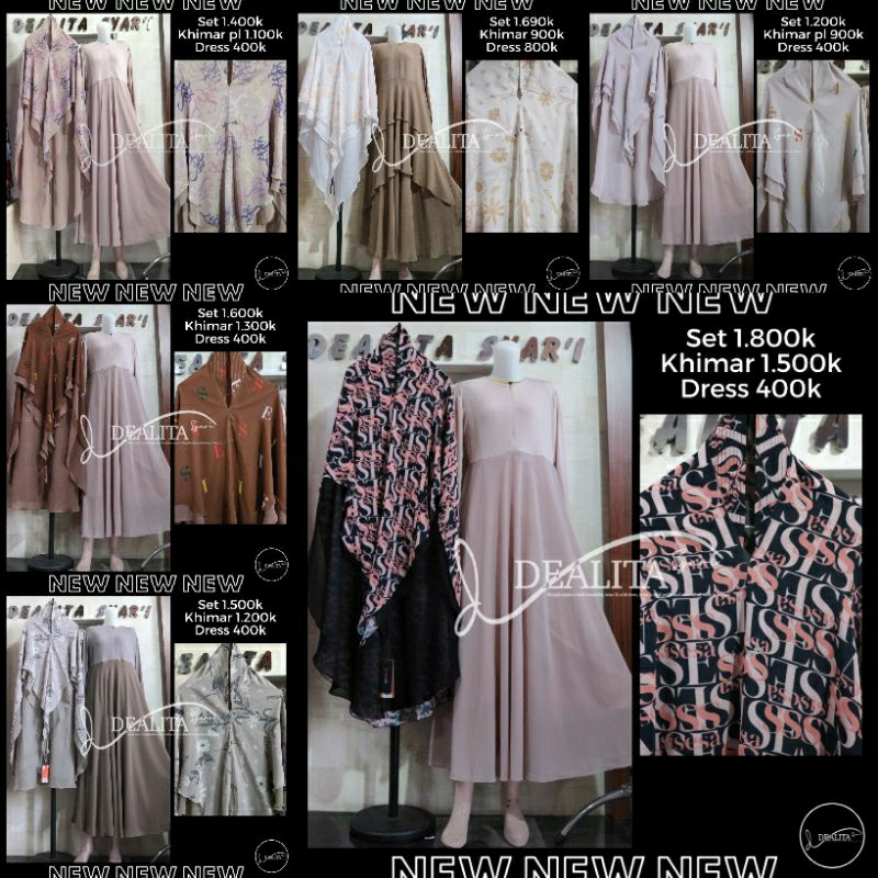 Jual Sisesa Nude Collection Khimar Dress Set Limited Edition | Shopee ...