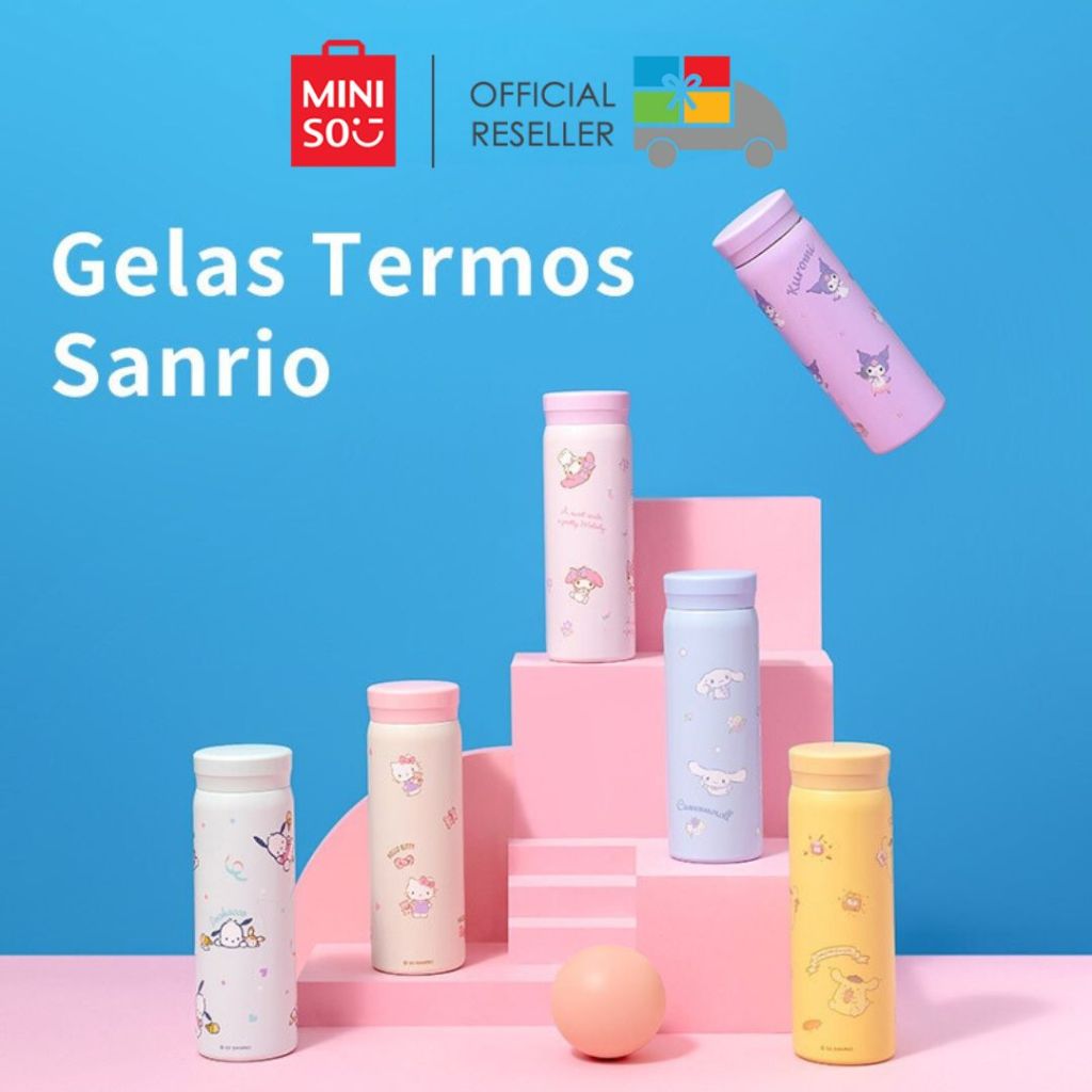 Jual MINISO x Sanrio characters Insulated Bottle / Termos Sanrio (280mL ...