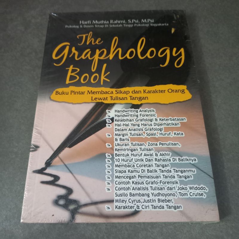 Jual Buku The Graphology Book Buku Pintar Membaca Sikap dan Karakter Orang Lewat Tulisan Tangan ...