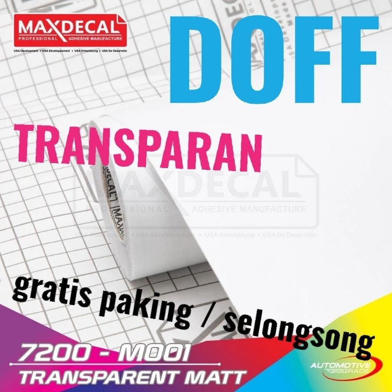 Jual stiker sticker skotlet scotlet TRANSPARAN CLEAR / BENING DOFF ...