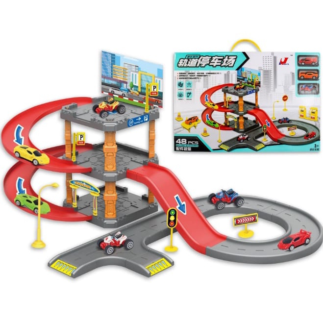 Jual Simulasi Gedung Parkir Mobil Sport P3032 Dan Konstruksi City ...