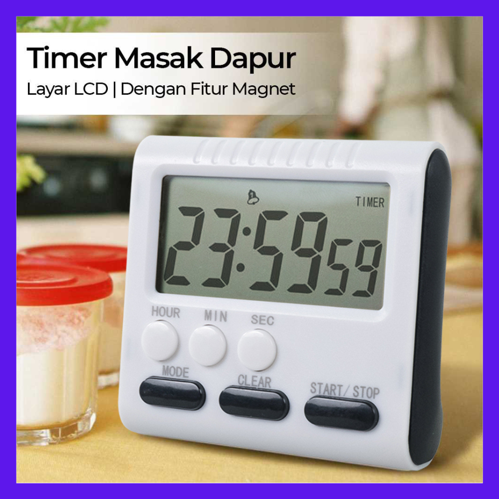 Jual Timer Masak Dapur Magnetic Stand Kitchen Countdown Clock Digital ... Jual Timer Masak Dapur Magnetic Stand Kitchen Countdown Clock Digital ...