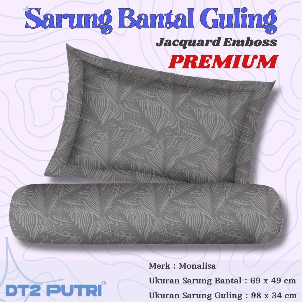 Jual Sarung Bantal Guling Monalisa SARBAN 69 x 49 SARGUL 98 x 34 ...