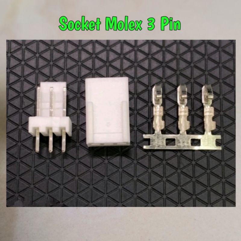 Jual Socket MOLEX 3 Pin Connector Molex 3P | Shopee Indonesia