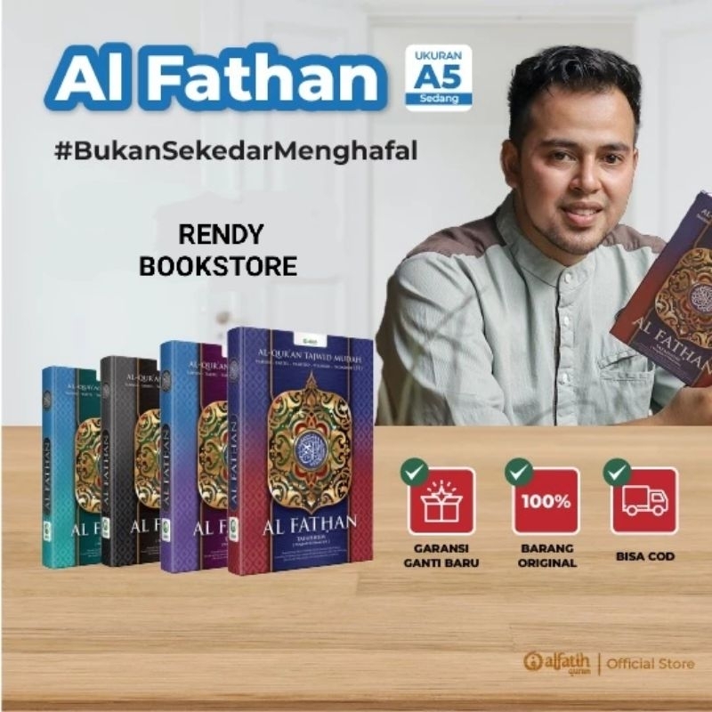 Jual AL QURAN AL FATHAN TERJEMAH PERKATA TAJWID WARNA KODE ARAB UKURAN A5 HC PENERBIT AL FATIH ...