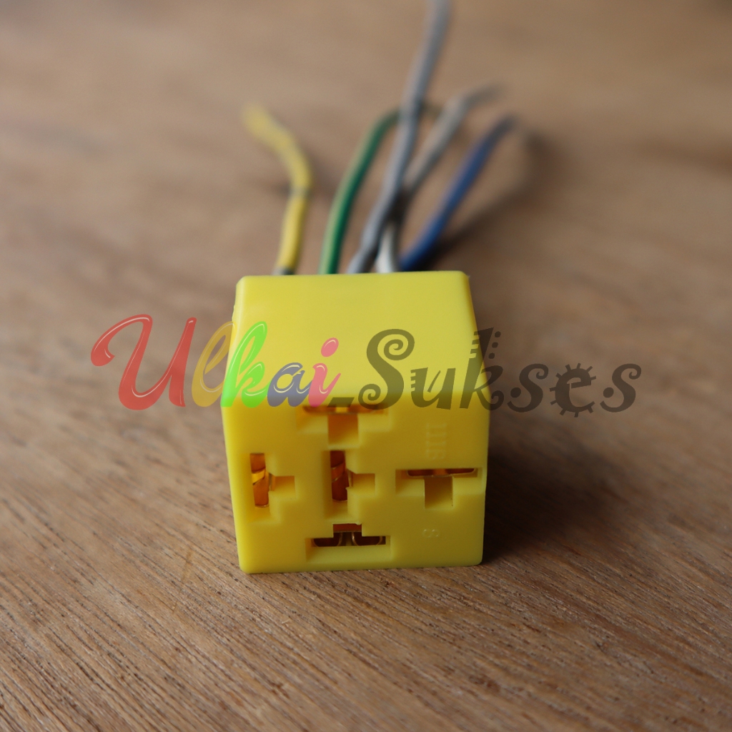Jual Socket Cable Relay / Soket Kabel Rumah Relay Kaki 5 Pin Untuk Klakson Dan Lampu Universal ...