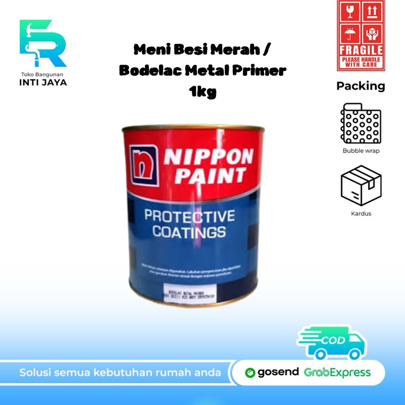 Jual Meni Besi Nippon Paint Bodelac Metal Primer Merah 1kg | Shopee Indonesia