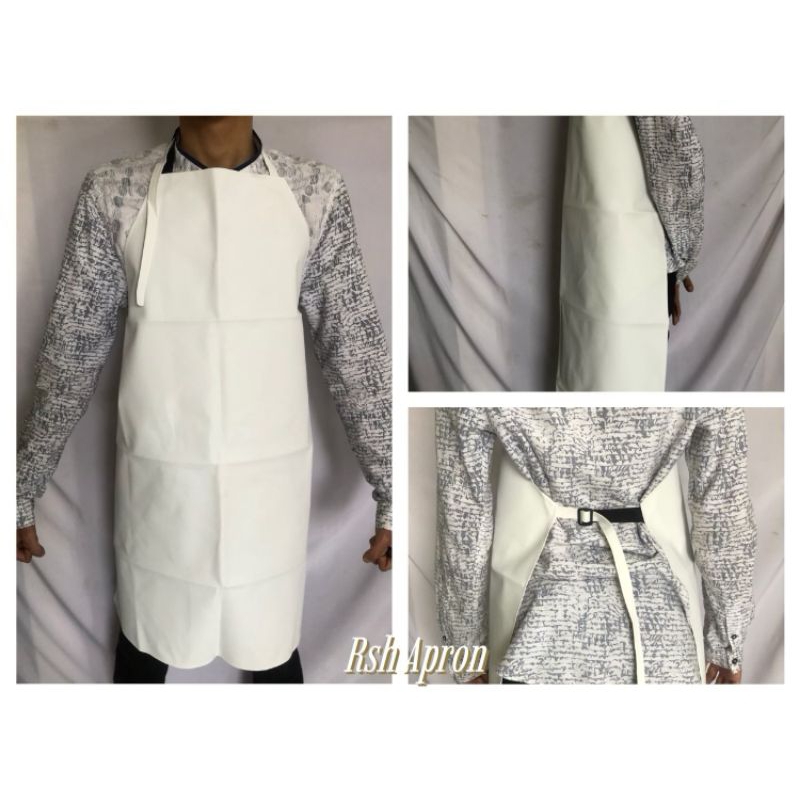Jual Apron Celemek Waterproof bahan PVC panjang 90cm | Shopee Indonesia