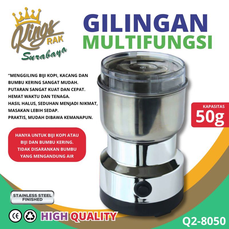 Jual Gilingan Bumbu Kopi listrik Penggiling Bumbu Dapur Stainless ...