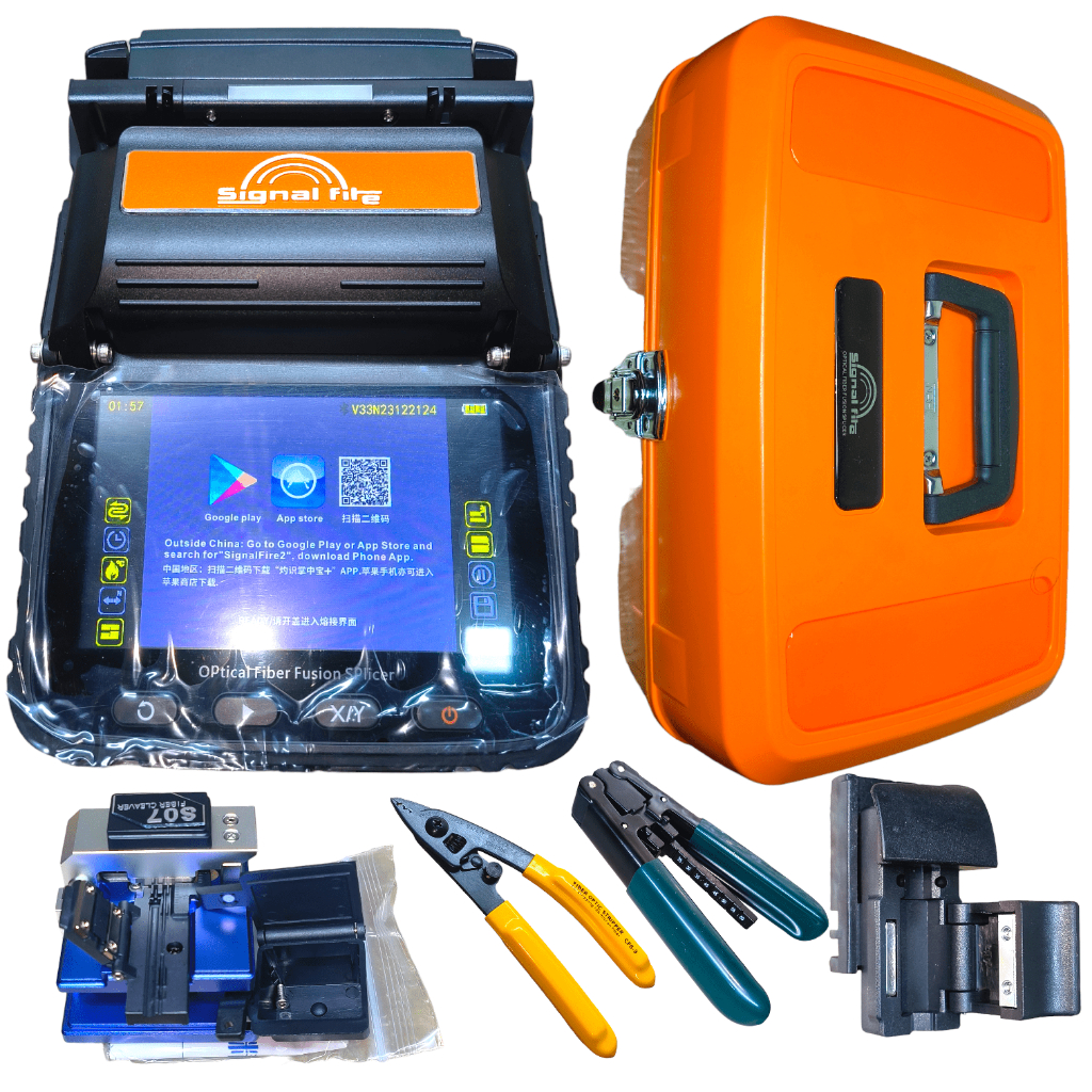 Jual fusion splicer signal fire ai6 original fiber optic / alat sambung ...