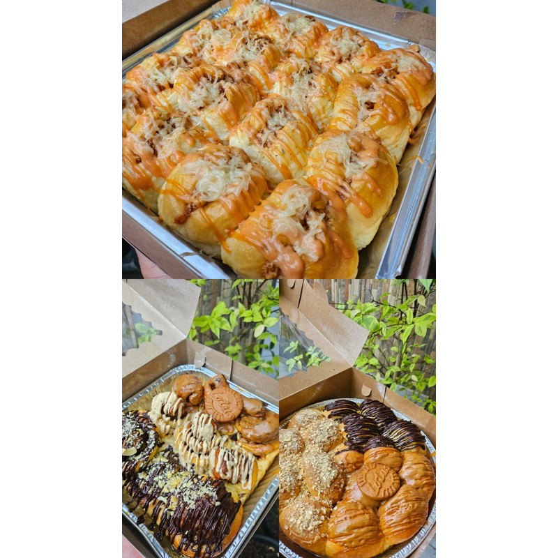 Jual Roti Sobek Roti Lembut Roti Enak Chicken Moza,Cinnamon & Bubble ...