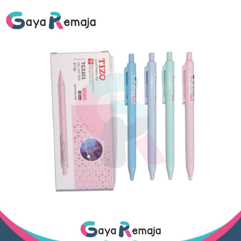 Jual Gel Pen TIZO | Pulpen 1 Pak & Ecer Murah | Fancy Pen | ballpoint ...