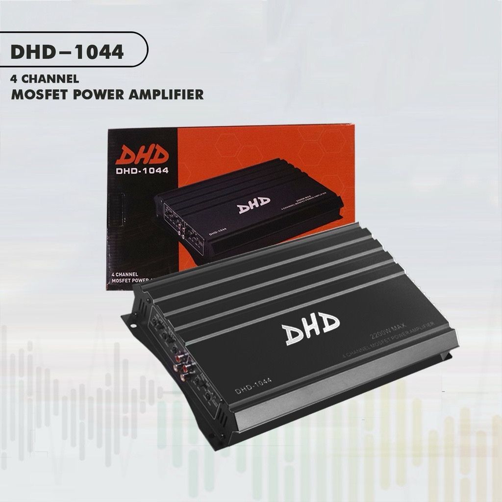 Jual DHD Power Amplifier 4 Channel Bass Audio Mobil Black And Silver | Shopee Indonesia