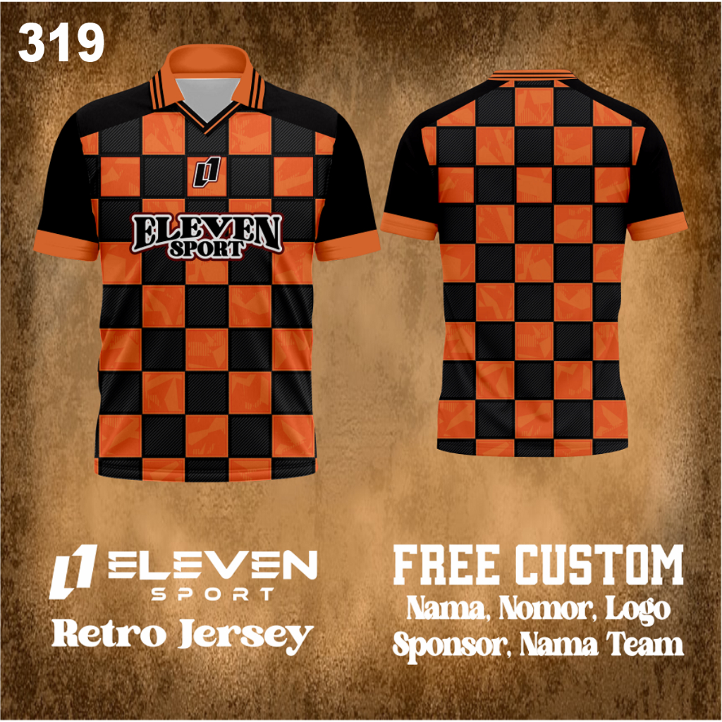 Jual Jersey Retro Custom Full Printing 319 | Shopee Indonesia