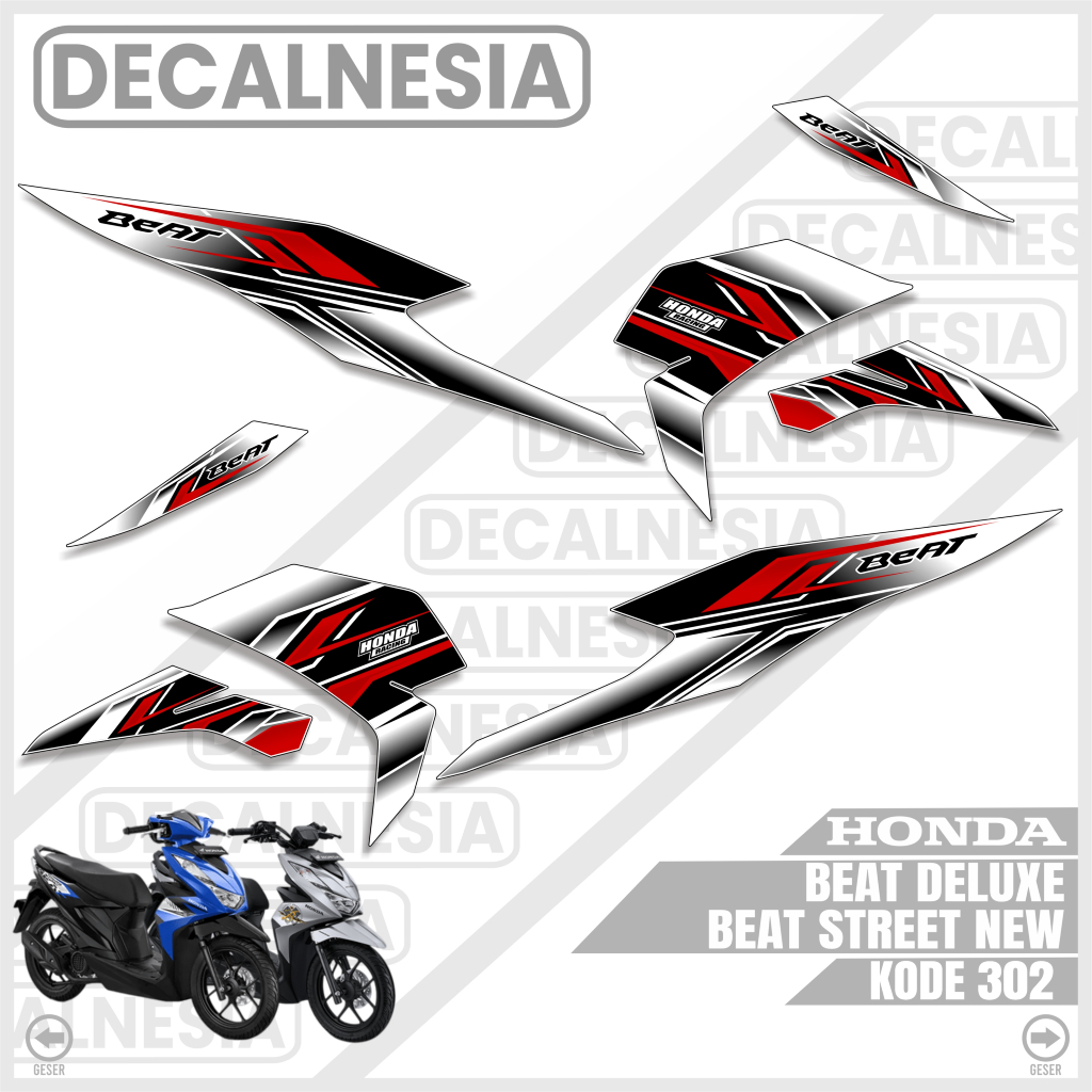 Jual Striping Stiker Motor Beat Deluxe 2021 2022 2023 2024 CBS ISS Street New Honda Variasi ...