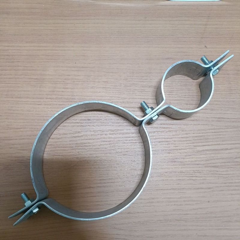 Jual Klem Tiang Pipa Double 4" x 1,5" Putih | Shopee Indonesia