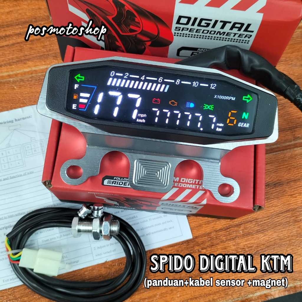 Jual SPEEDOMETER KTM SET PANGKON CNC DIGITAL MOS SPIDOMETER KTM SET ...