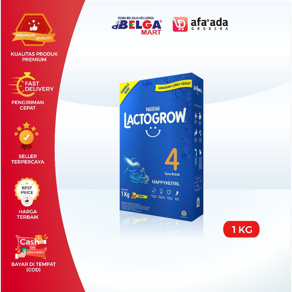 Jual NESTLE LACTOGROW 4 | Kemasan 1 kg (1000 gr) | usia 3-5 tahun ...