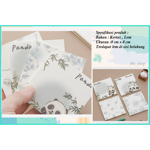Jual Sticky Notes Panda Memo Tempel Kertas Memo Buku Sticky Notes ...