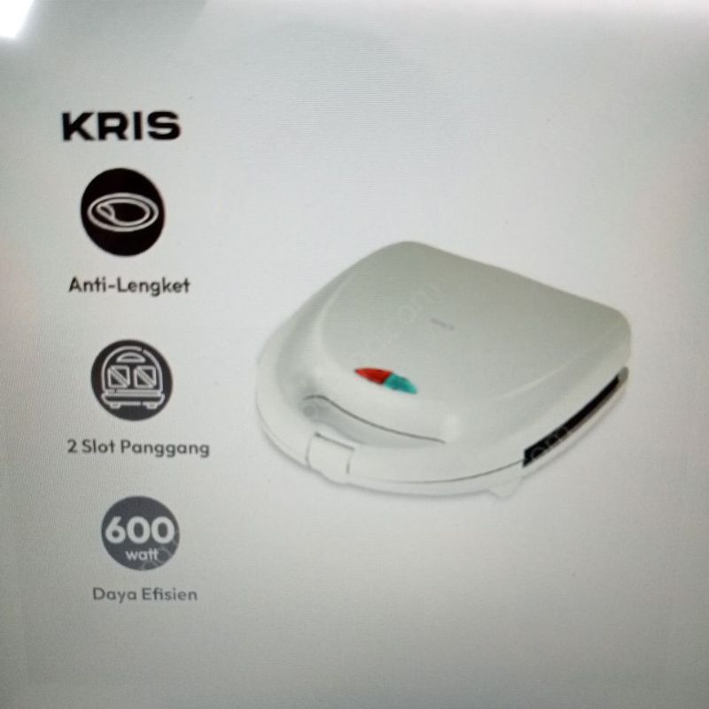Jual Kris Toaster Sandwich 2 Slice 750 Watt /Pemanggang Roti | Shopee ...