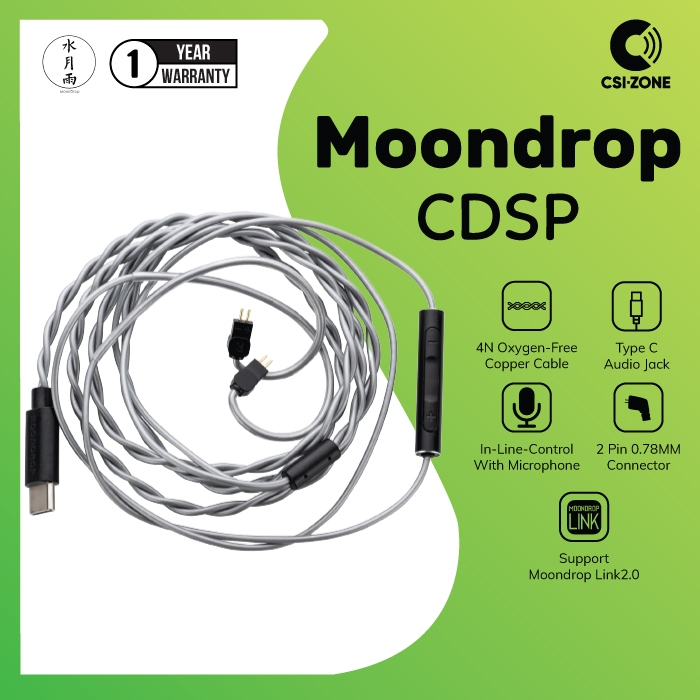 Jual Moondrop CDSP Type C Upgrade Cable For In Ear Earphone With Microphone | Shopee Indonesia