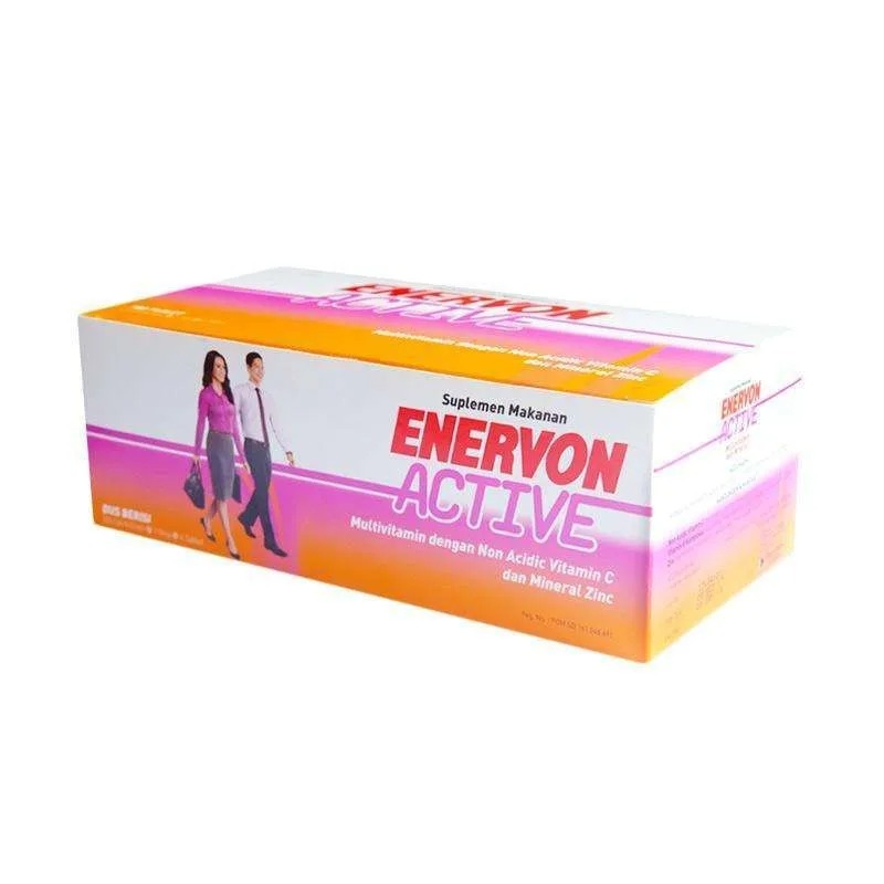 Jual Enervon Active Multivitamin dan Mineral 1 Box (25 Strip isi 4 ...