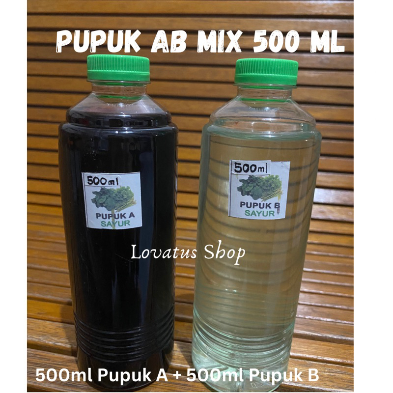 Jual Pupuk AB MIX Hidroponik Larutan Konsentrat 500 ML | Shopee Indonesia