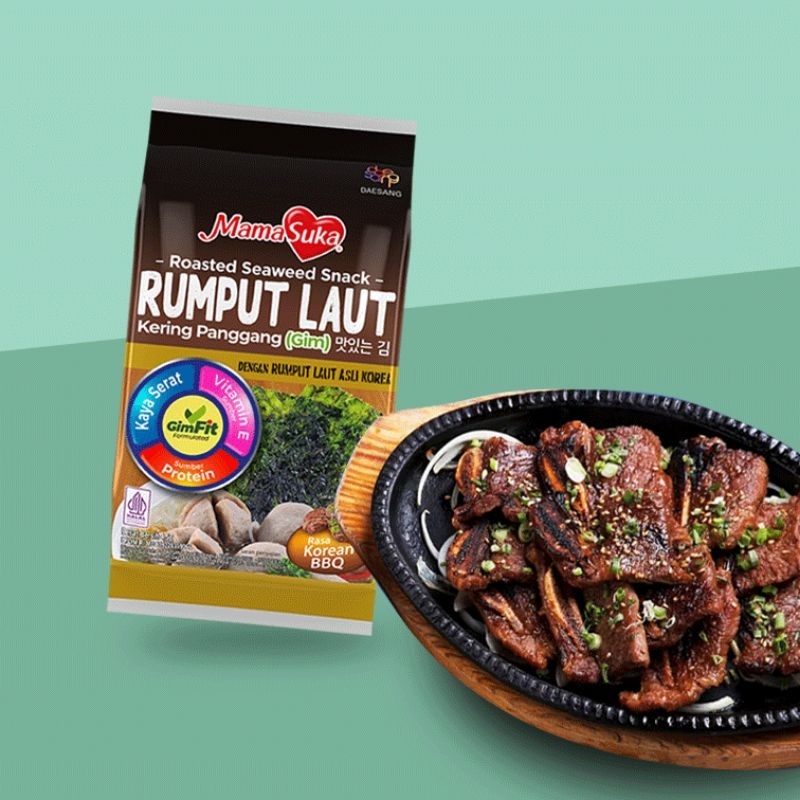 Jual Mamasuka Rumput Laut Rasa Original, Soto, Korean BBQ, Salted Egg ...