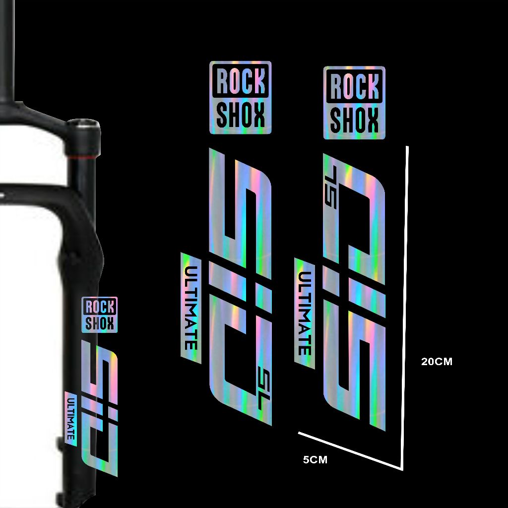 Jual Decal Sticker Cutting ROCKSHOX SID SL Ult3P Stiker Fork MTB ...