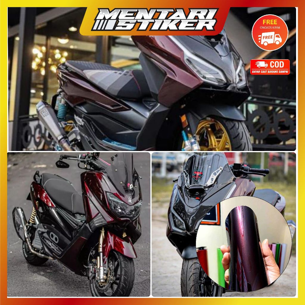 Jual STICKER SCOTLITE HITAM LEMBAYUNG MERAH MOONLIGHT RED STIKER ...