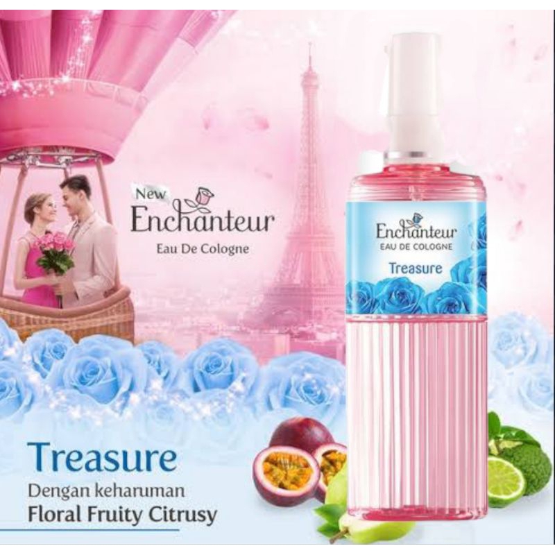 Jual Enchanteur Eau De Cologne Treasure Super Parfume 120 ml | Shopee ...