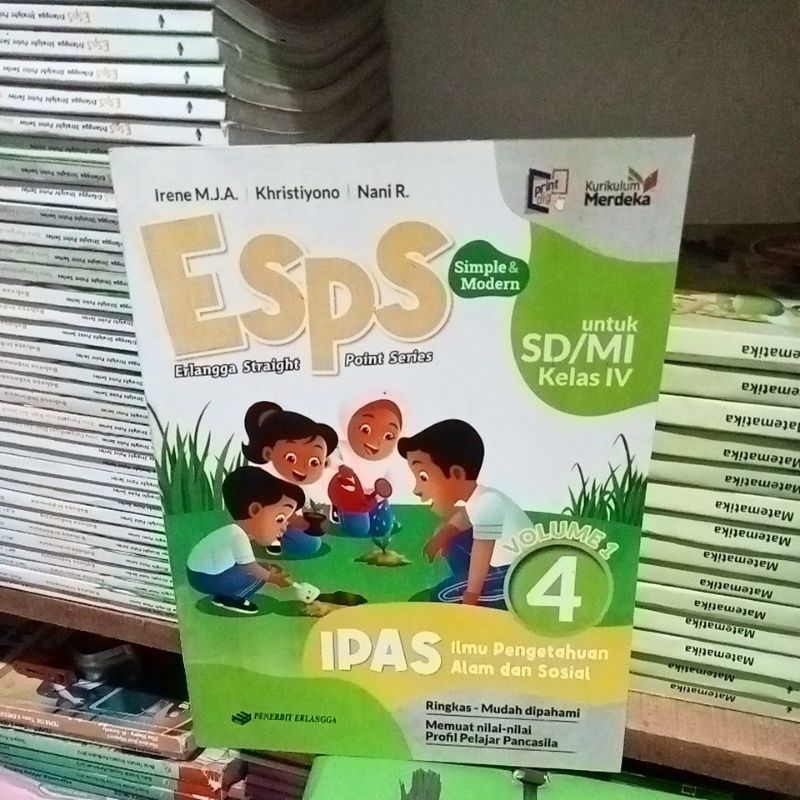 Jual Esps ipas ilmu pengetahuan alam dan sosial untuk SD/MI kelas IV-4 volume 1 kurikulum ...