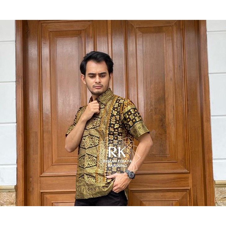 Jual KEMEJA MELISA MOTIF SONGKET PALEMBANG FULL PURING UNTUK COUPLE ...