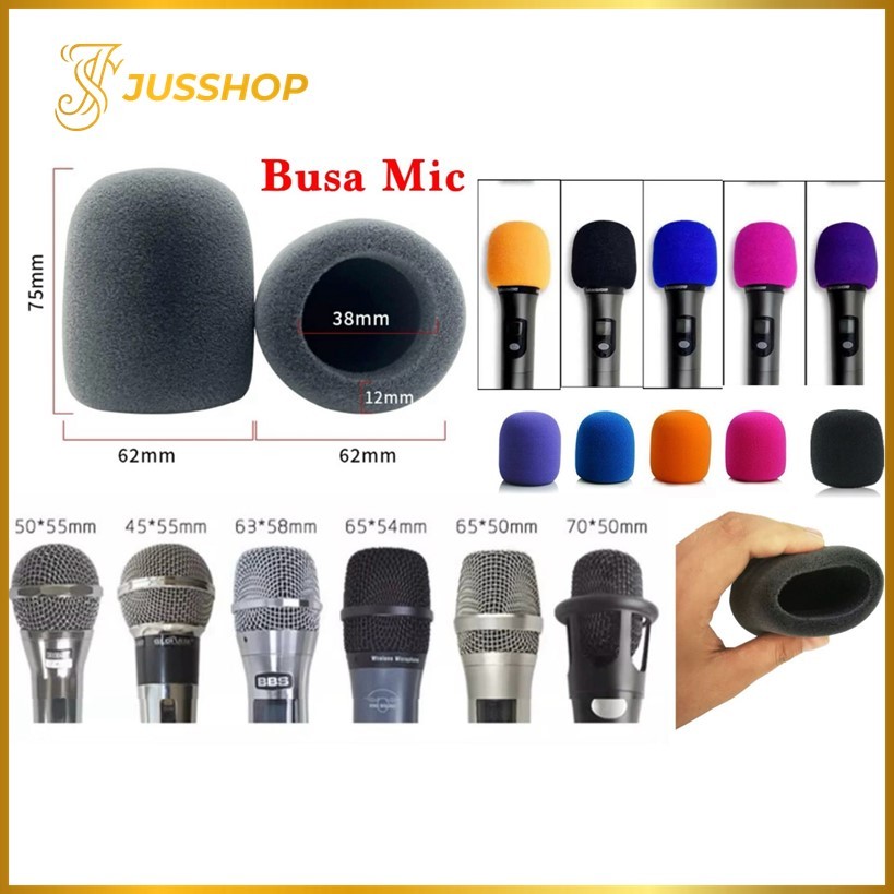 Jual Busa Microphone Karaoke Cover Sarung Busa Mic Pelindung Microphone ...