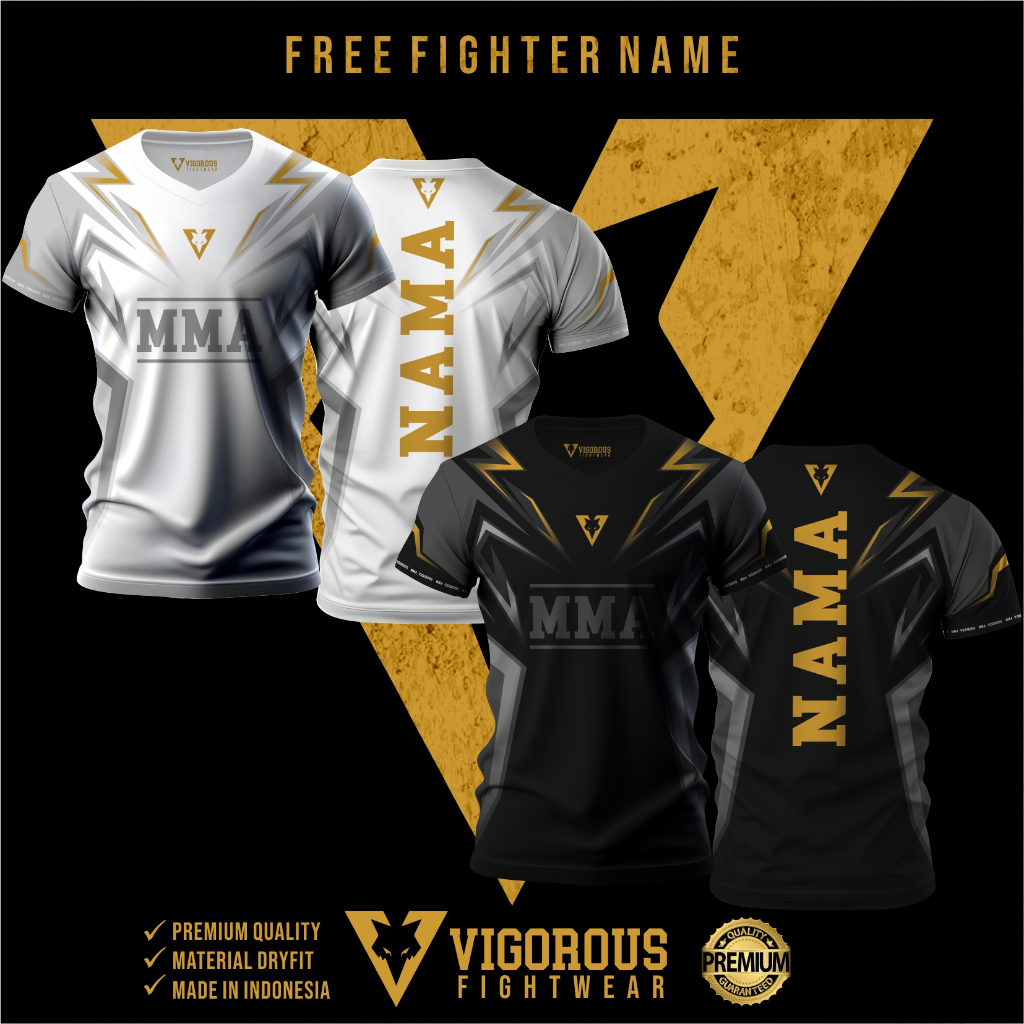 Jual Jersey MMA UFC VIGOROUS Premium Bahan Dryfit | Shopee Indonesia