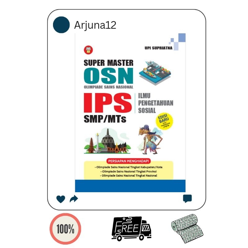 Jual BUKU SUPER MASTER OSN (OLIMPIADE SAINS NASIONAL) IPS SMP/MTS - YRAMA WIDYA | Shopee Indonesia