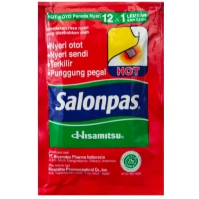 Jual Salonpas Hot Koyo Merah isi 12 lbr | Shopee Indonesia