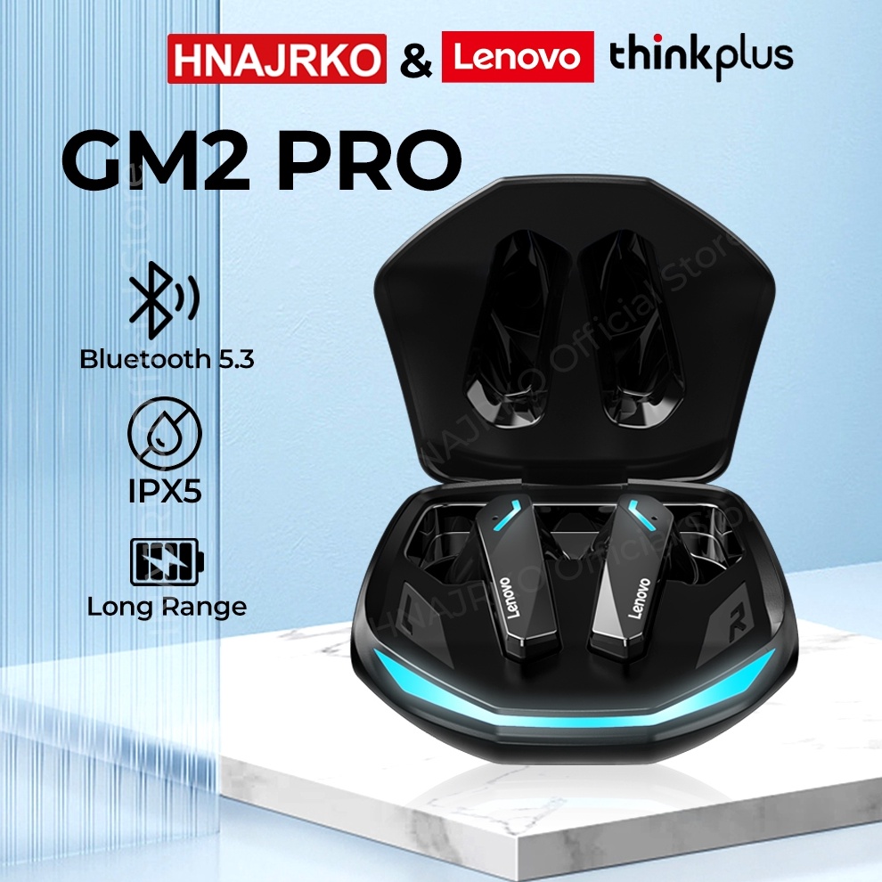 Jual ART F37P HNAJRKO LENOVO Thinkplus GM2 PRO TWS Wireless Bluetooth Gaming Headset V53 Noise ...