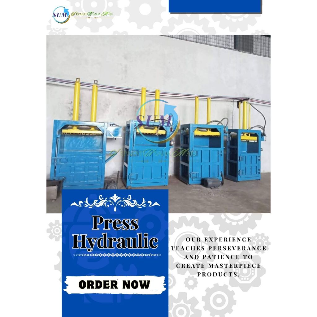 Jual Mesin Ball Press Hydraulic/Pres Kardus Botol Plastik Hirolik ...