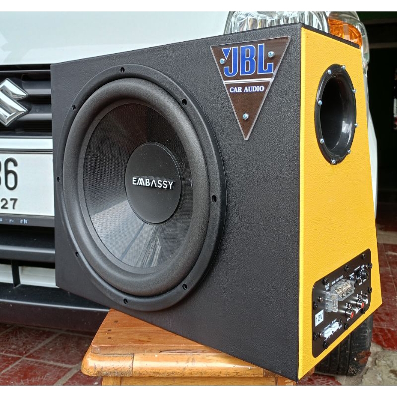 Jual AUDIO MOBIL SUBWOOFER AKTIF EMBASSY 12 INC TERPASANG POWER ...
