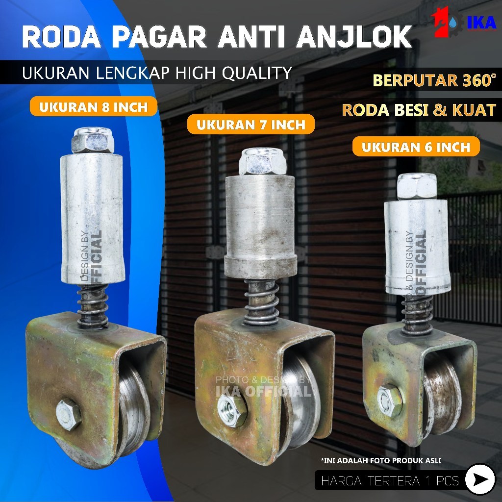 Jual RODA PAGAR SLIDING BESI SUPER 8 CM - SOLUSI PAGAR RUMAH SLIDING ...
