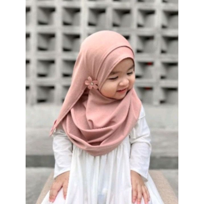 Jual 𝗦𝘆𝗮𝗺𝘀𝗶𝗮𝗿 - [40 Warna] Jilbab Instan Pashmina Bunga Anak Jersey ...