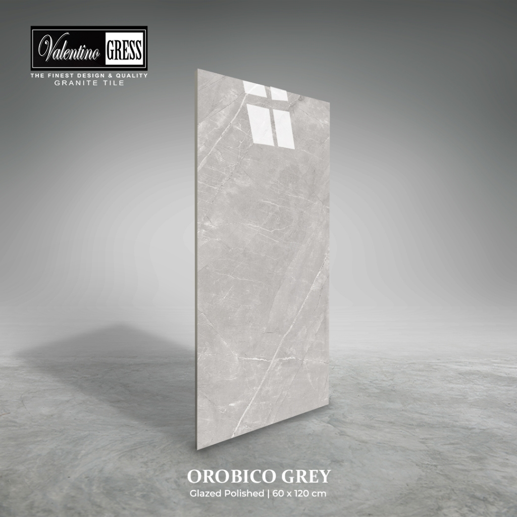 Jual GRANITE VALENTINO GRESS 60X120 CM - OROBICO GREY | Shopee Indonesia