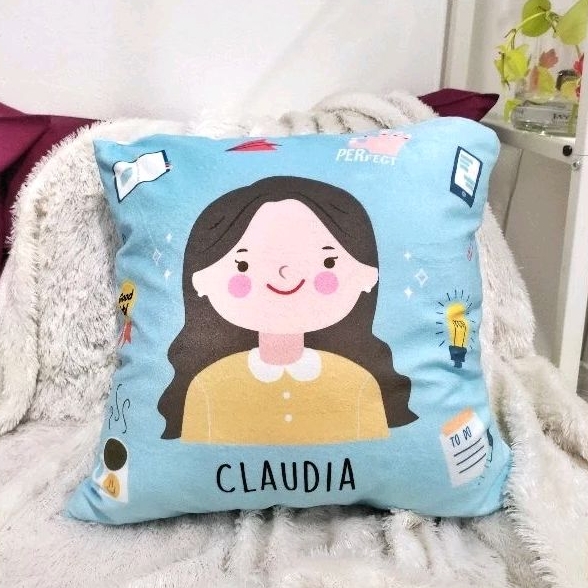 Jual Bantal Custom Character chibi. Free Design. Bantal resleting ...
