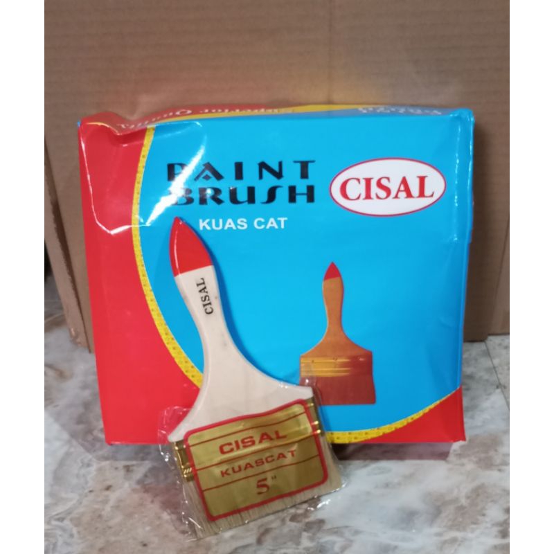 Jual CISAL KUAS CAT 5" INCH / KUAS CAT TEMBOK / KUAS CAT TANGAN ...