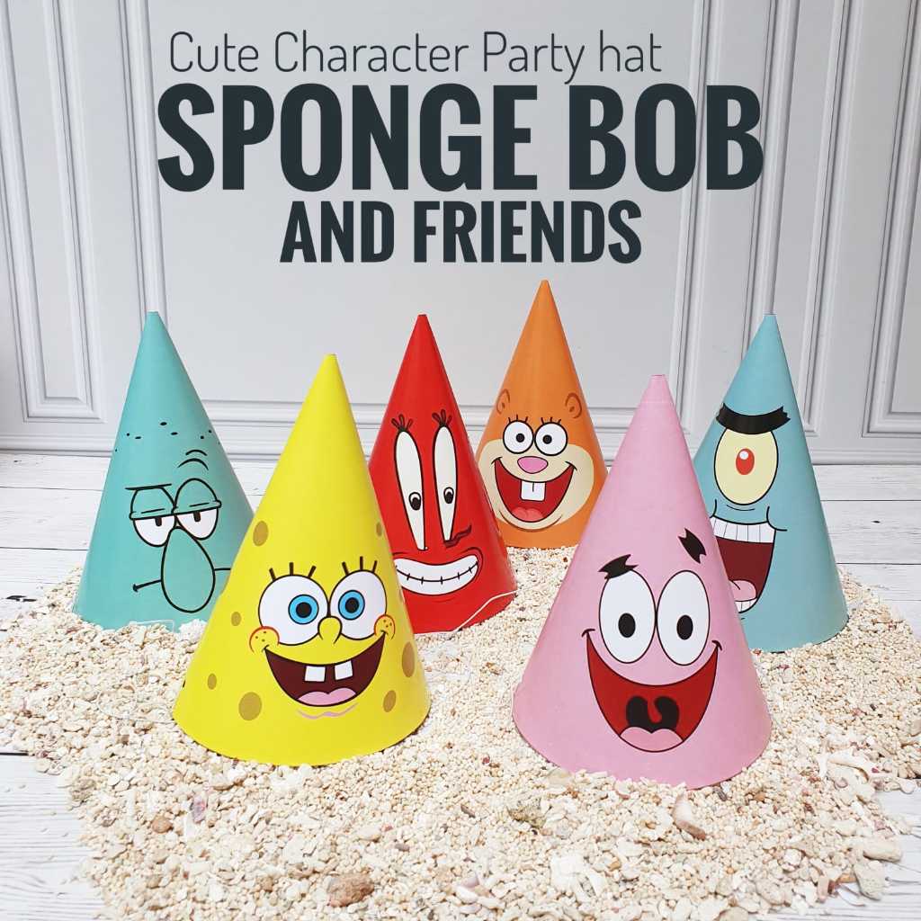 Jual Spongebob Party Hat Topi Pesta Perlengkapan Dekorasi Ulang Tahun ...